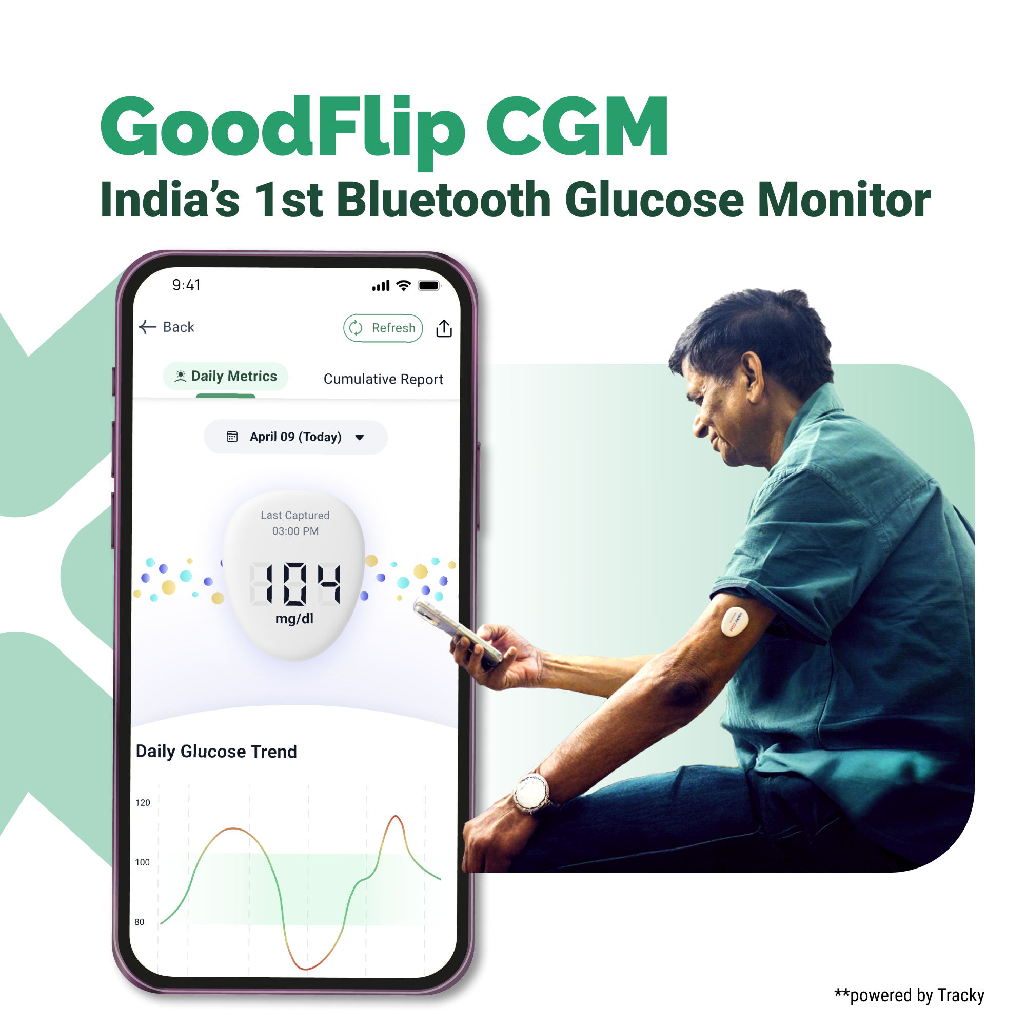 Best Smart CGM Device in India | GoodFlip Bluetooth CGM