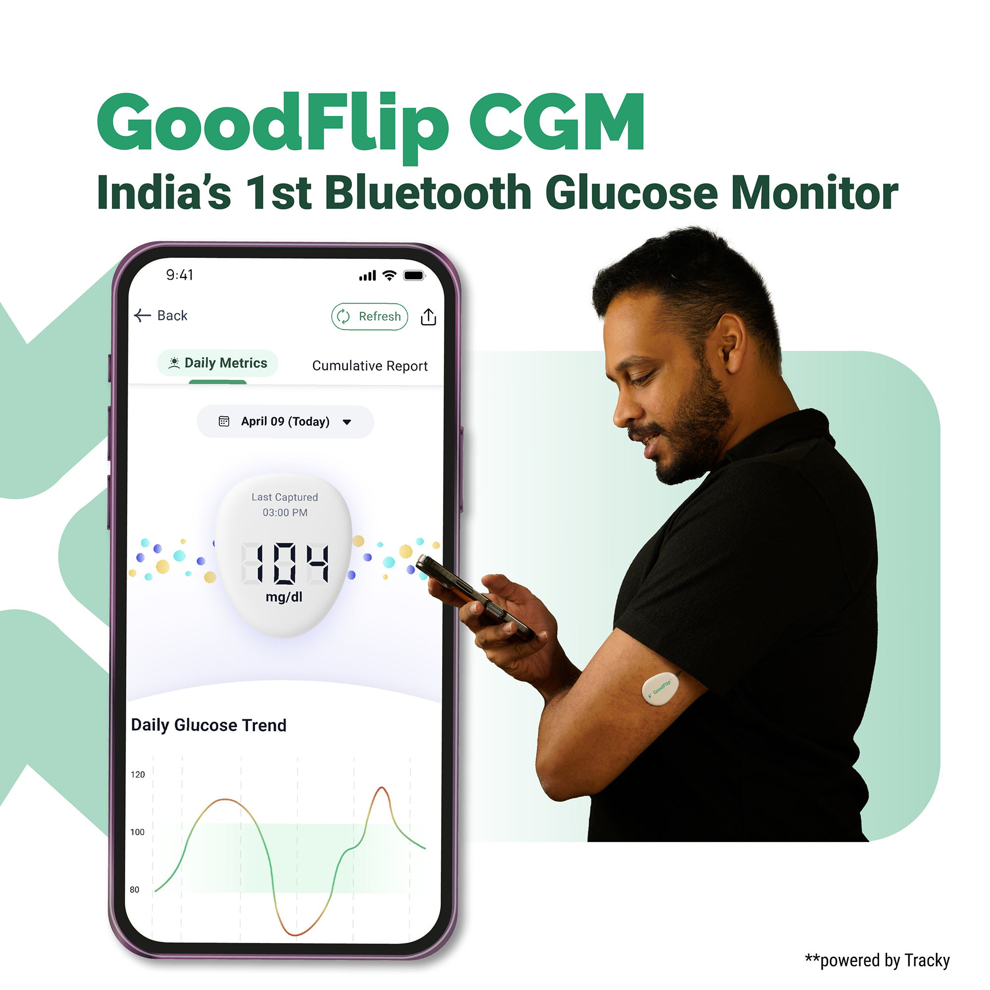 Best Smart CGM Device in India | GoodFlip Bluetooth CGM